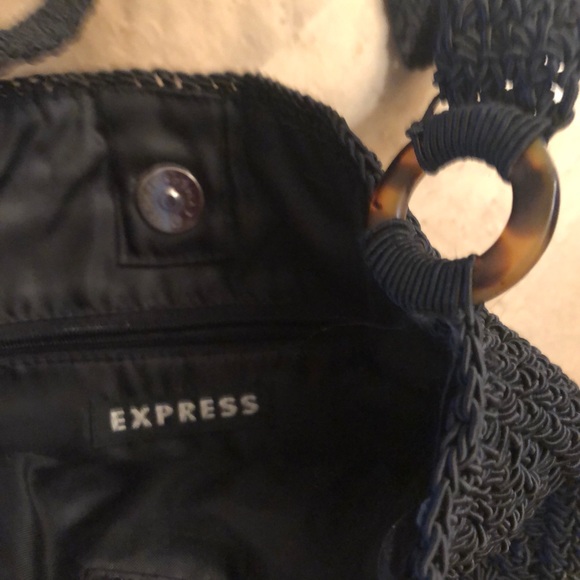 Express | Bags | Vintage Express Black Crocheted Cross Body Bag | Poshmark